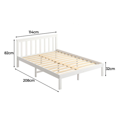 White pine bed frame store